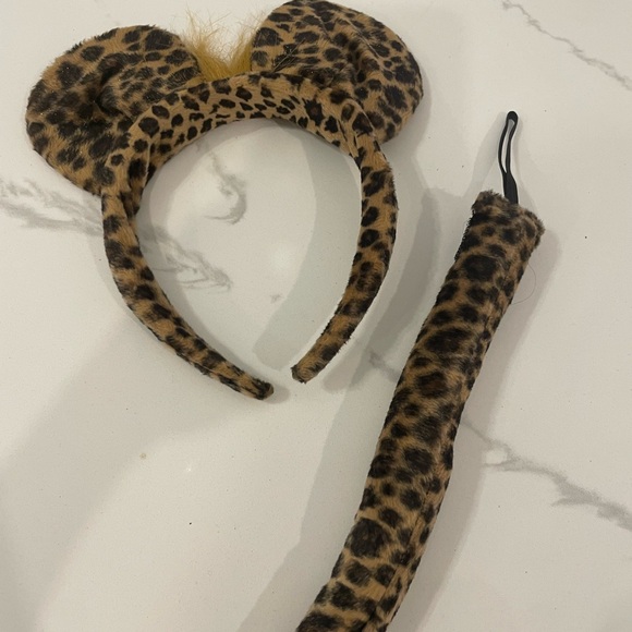 Accessories | Leopard Print Ears And Tail Set | Poshmark